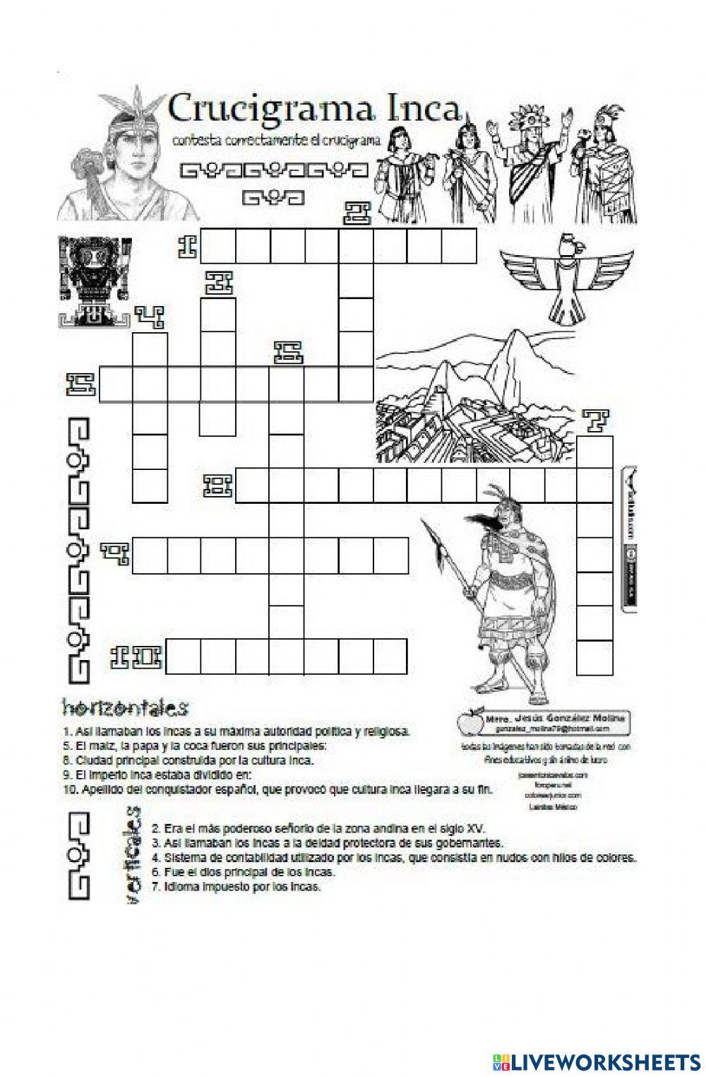 1395266 | Los incas | zaydalopez | LiveWorksheets
