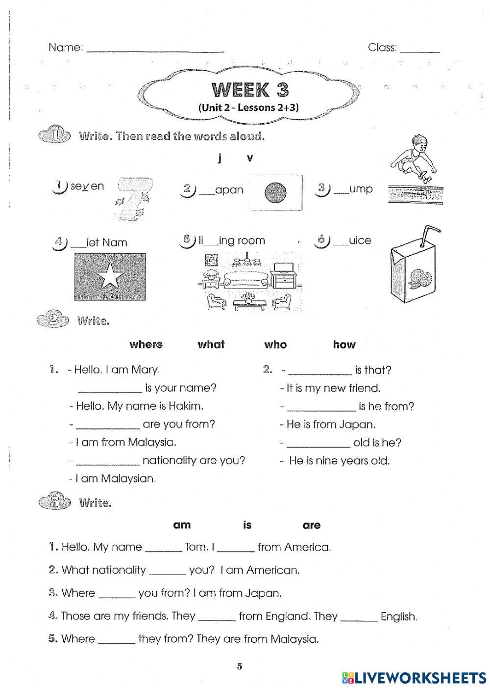 Unit 2 grade 4 | Huong_1305 | Live Worksheets