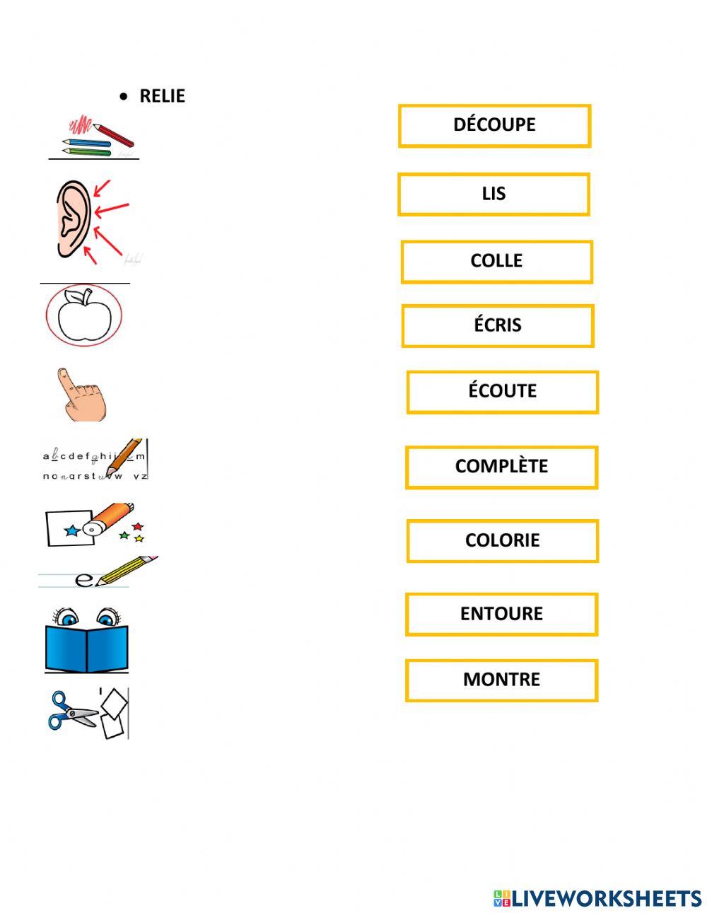 Consignes | Free Interactive Worksheets | 1395893