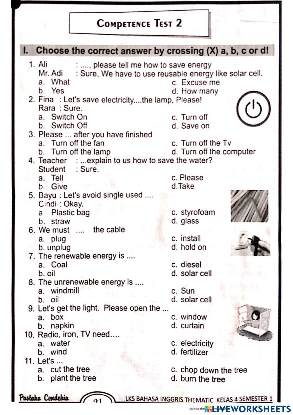 Bahasa inggris IV worksheet | Live Worksheets