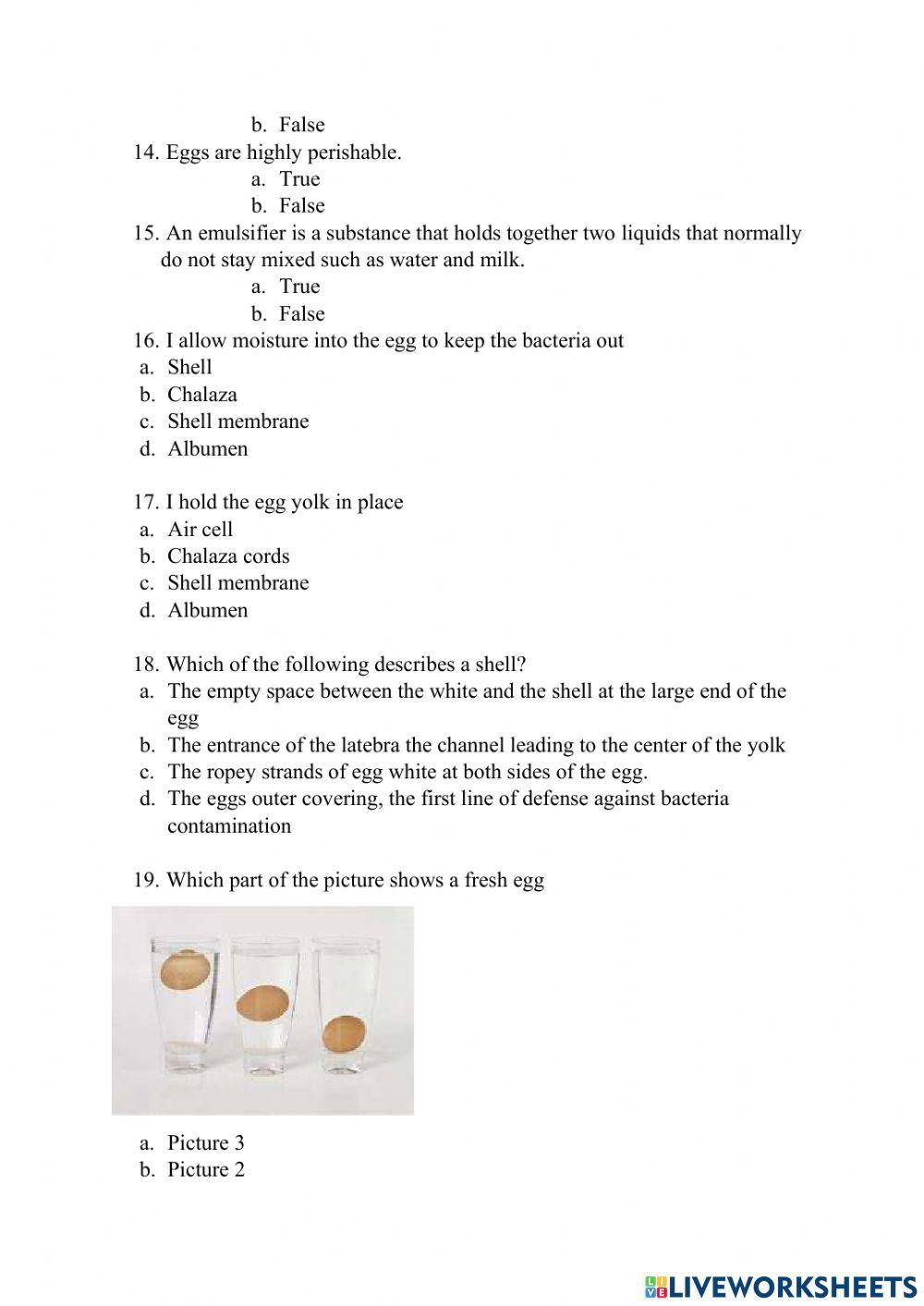 1396161 | Eggs Test | David Thompson | LiveWorksheets