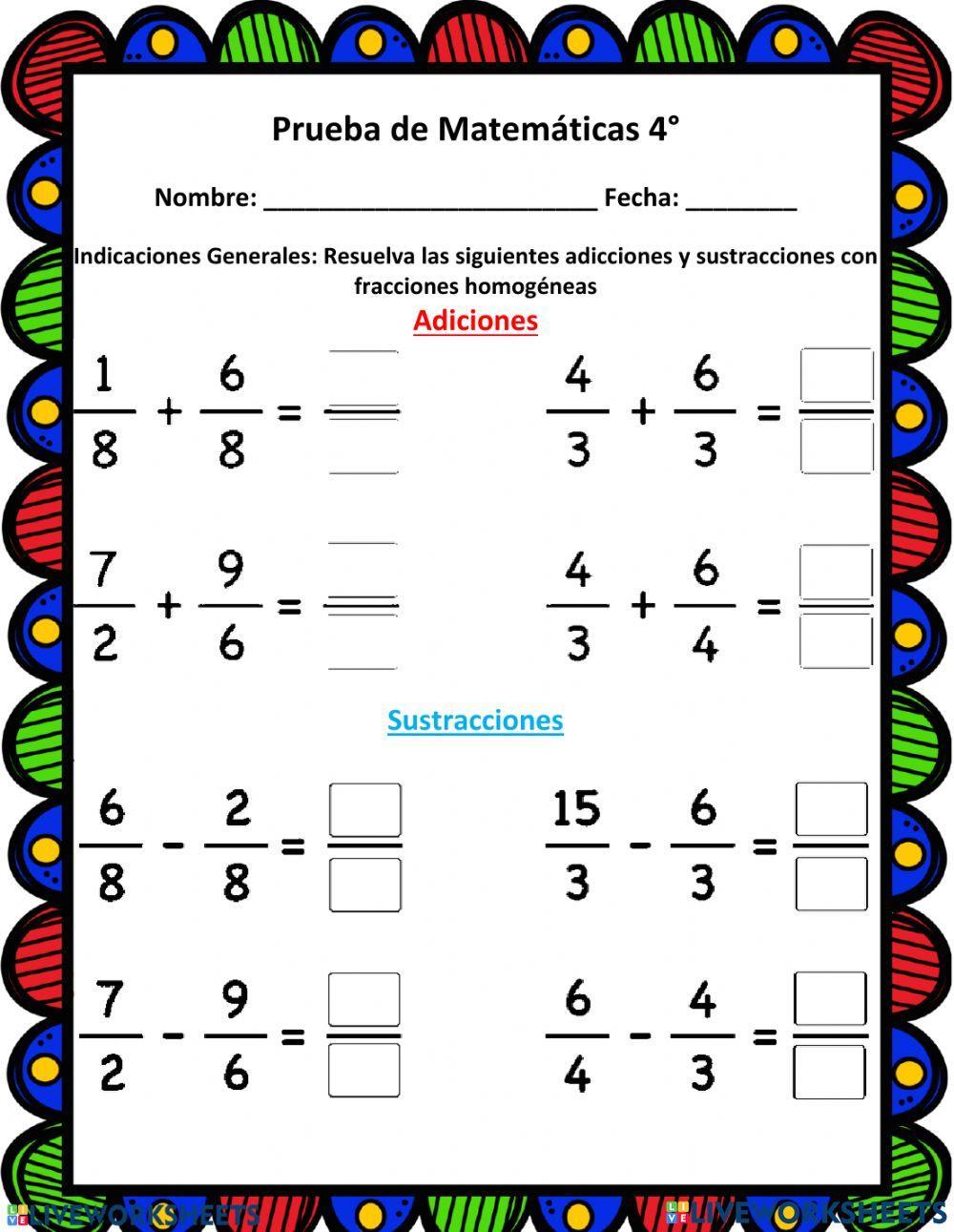 Fracciones Online Exercise For PRIMARIA Live Worksheets, 45% OFF Fracciones Online Exercise For PRIMARIA Live Worksheets, 45% OFF