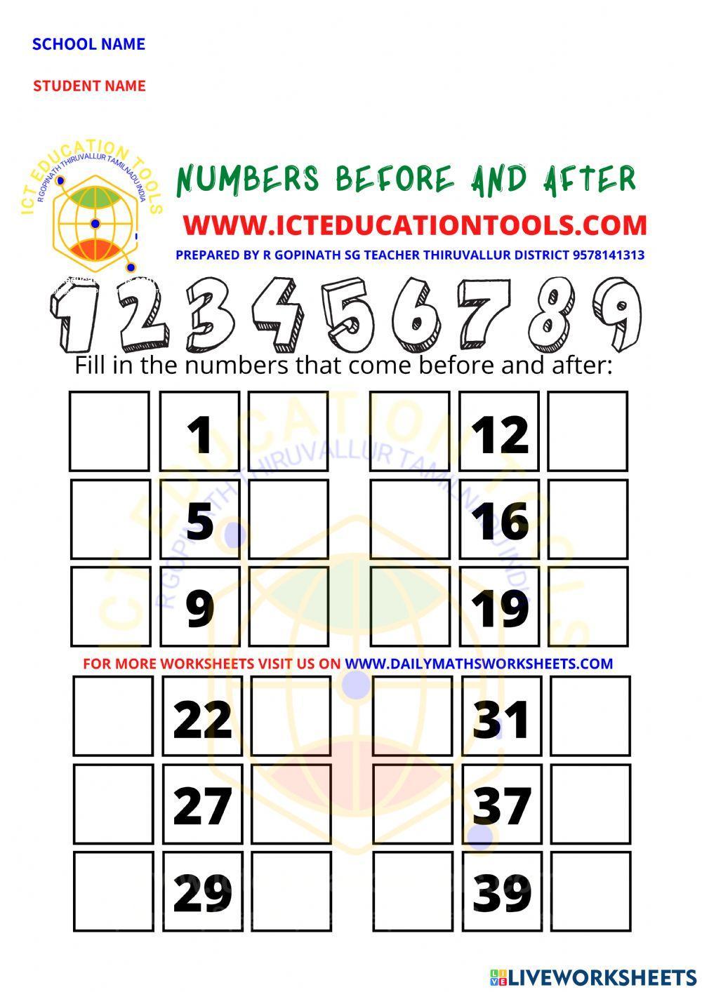 1396685 | Class 1 Numbers | Icteducationtools