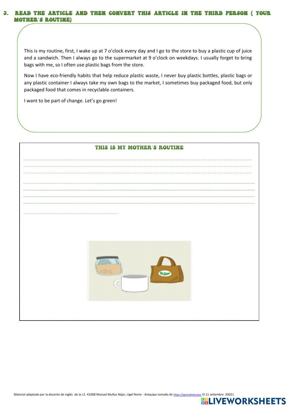 Let's go green online activity for Pre-intermediate | Live Worksheets