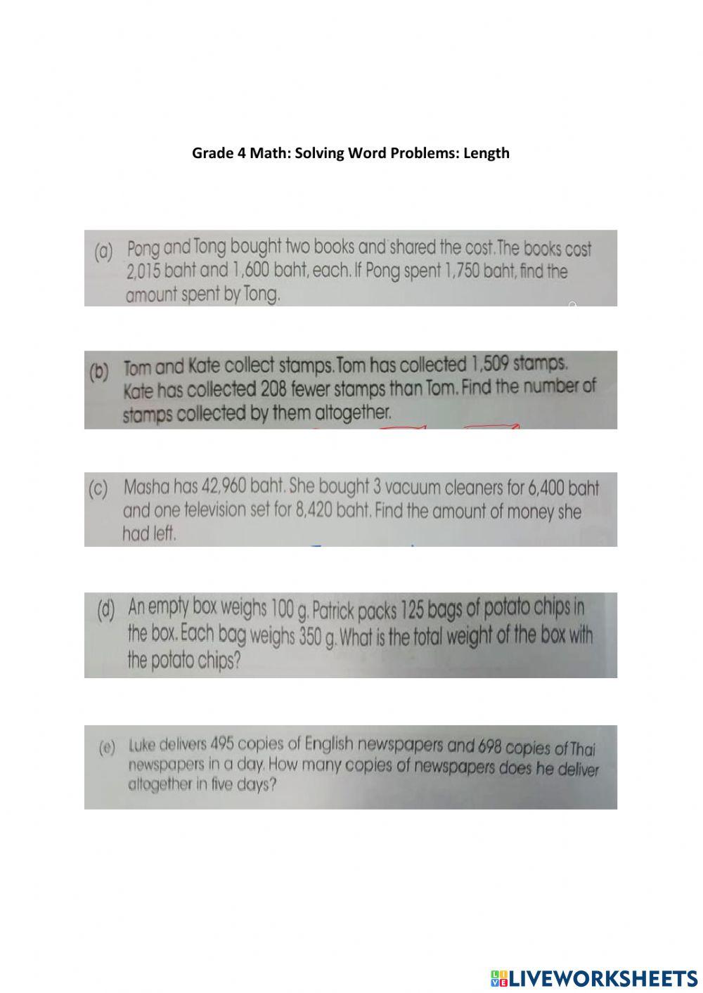 G4 Mixed Operat… | Free Interactive Worksheets | 3388874