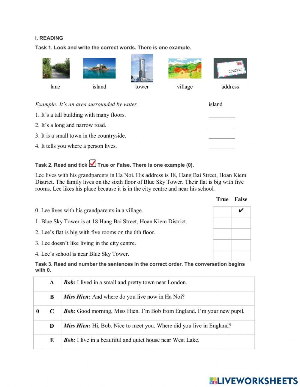 Unit 1 English 5 1397250 | hongtienganhnl | Live