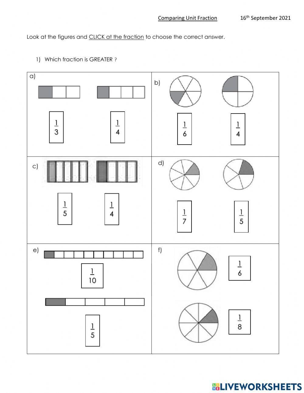 Fraction 1398522 Eida LiveWorksheets Fraction 1398522 Eida LiveWorksheets