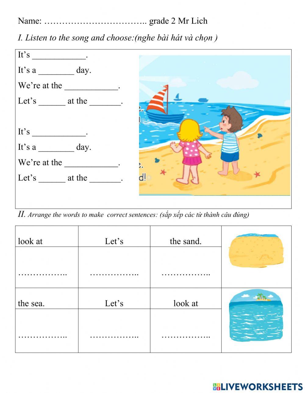 Ss sound interactive worksheet | Live Worksheets