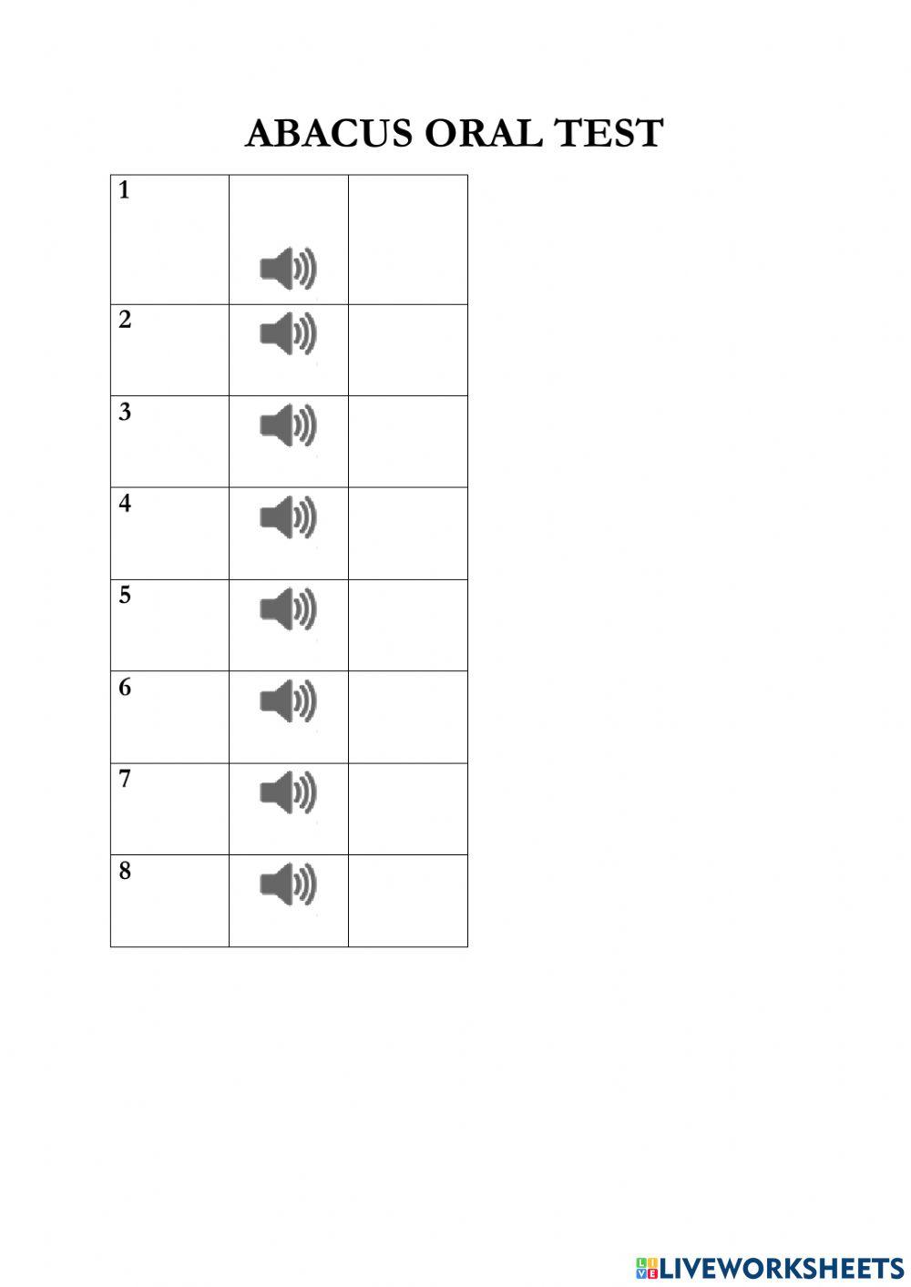 Abacus online worksheet for grade 1,2,3 | Live Worksheets Abacus online worksheet for grade 1,2,3 | Live Worksheets