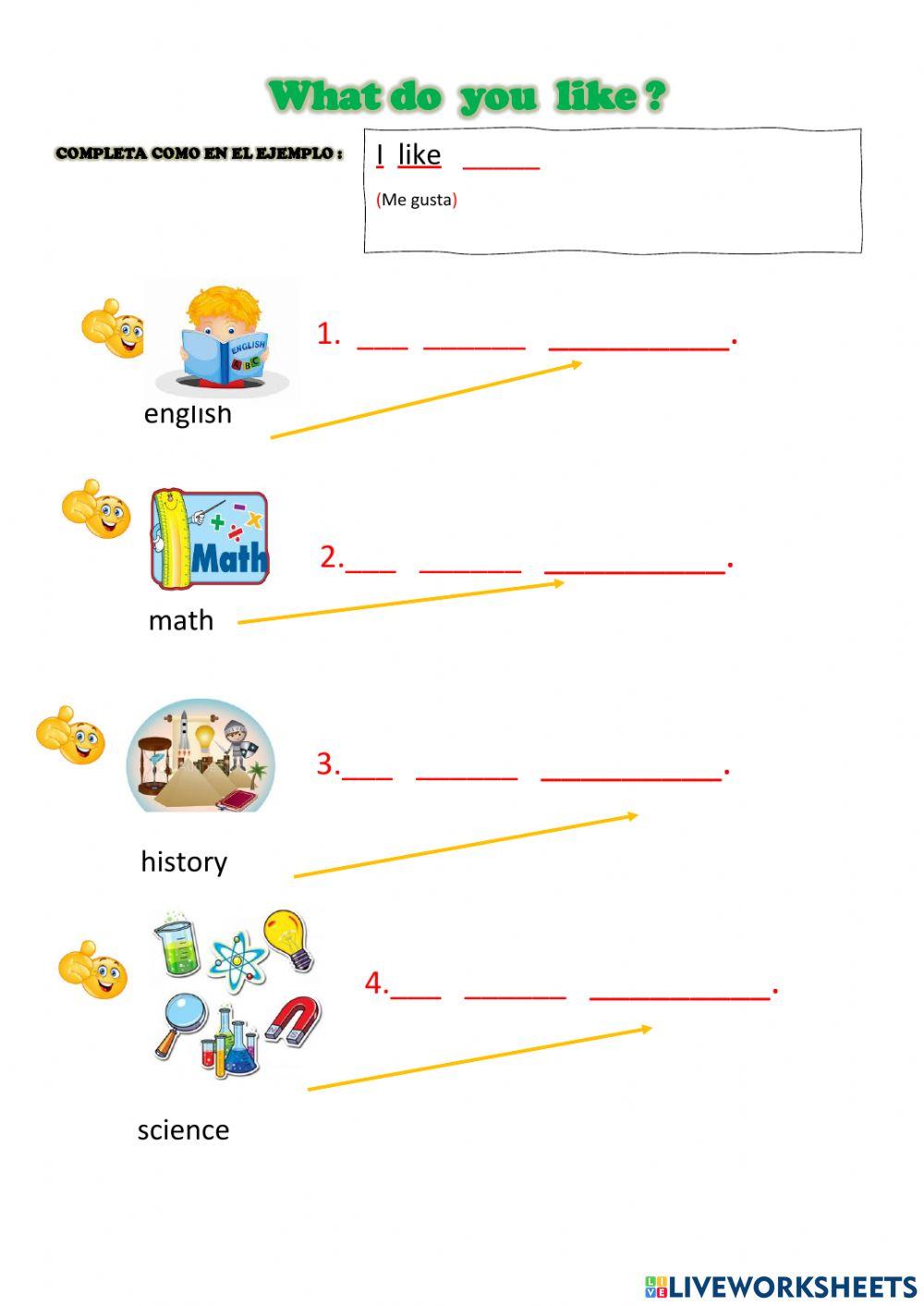 I like worksheet for 2nd | Live Worksheets