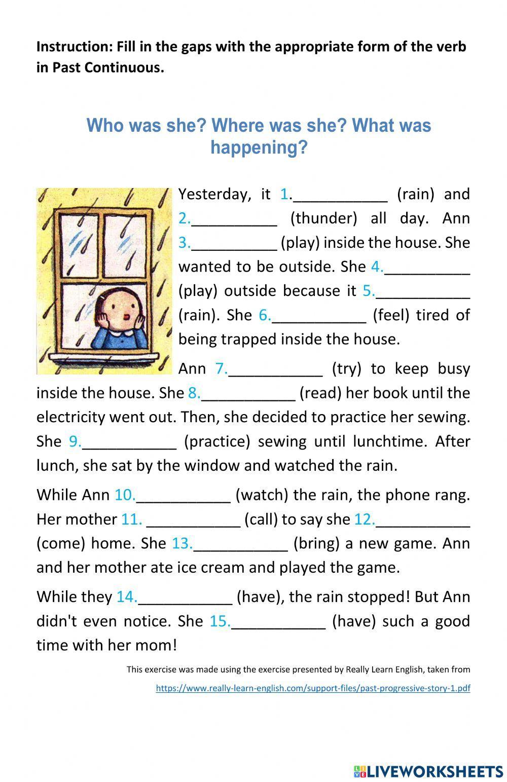 Past Continuous Story Worksheet Live Worksheets past-continuous-story-worksheet-live-worksheets