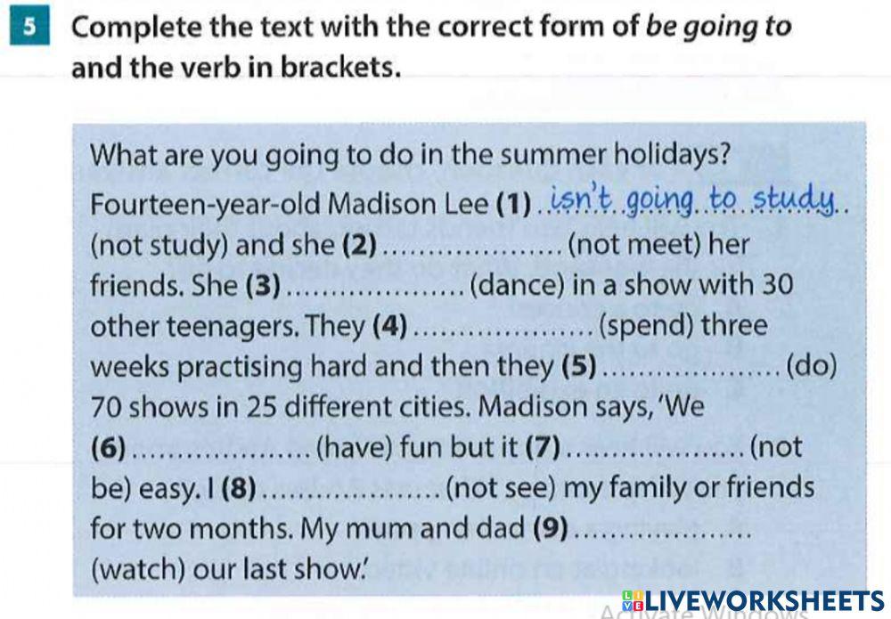 Unit 9-compact a2 interactive worksheet | Live Worksheets