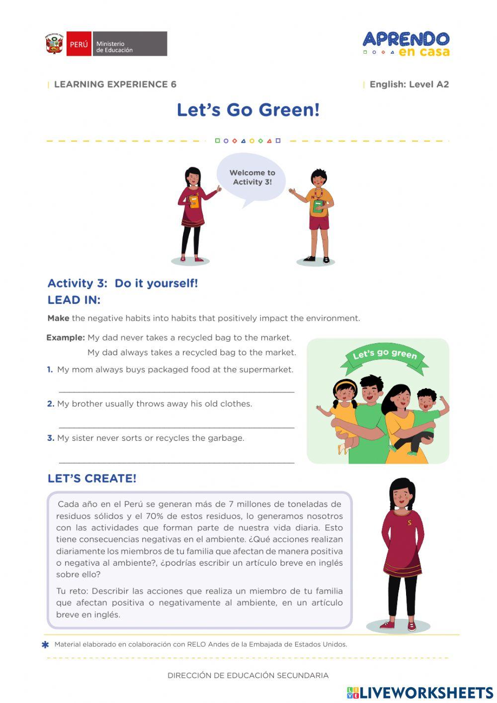 Class worksheet for INGLES | Live Worksheets