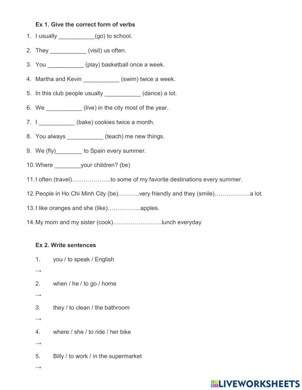 G6-ws | Trần Thị Thanh | Live Worksheets
