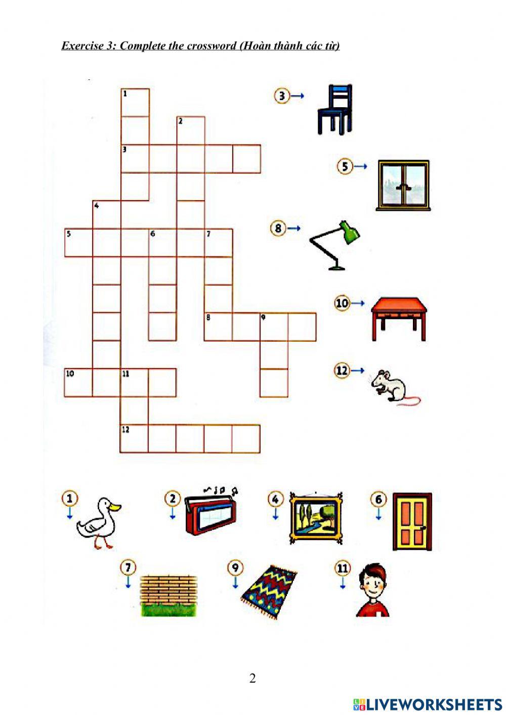 Starter U2 | Free Interactive Worksheets | 6716005