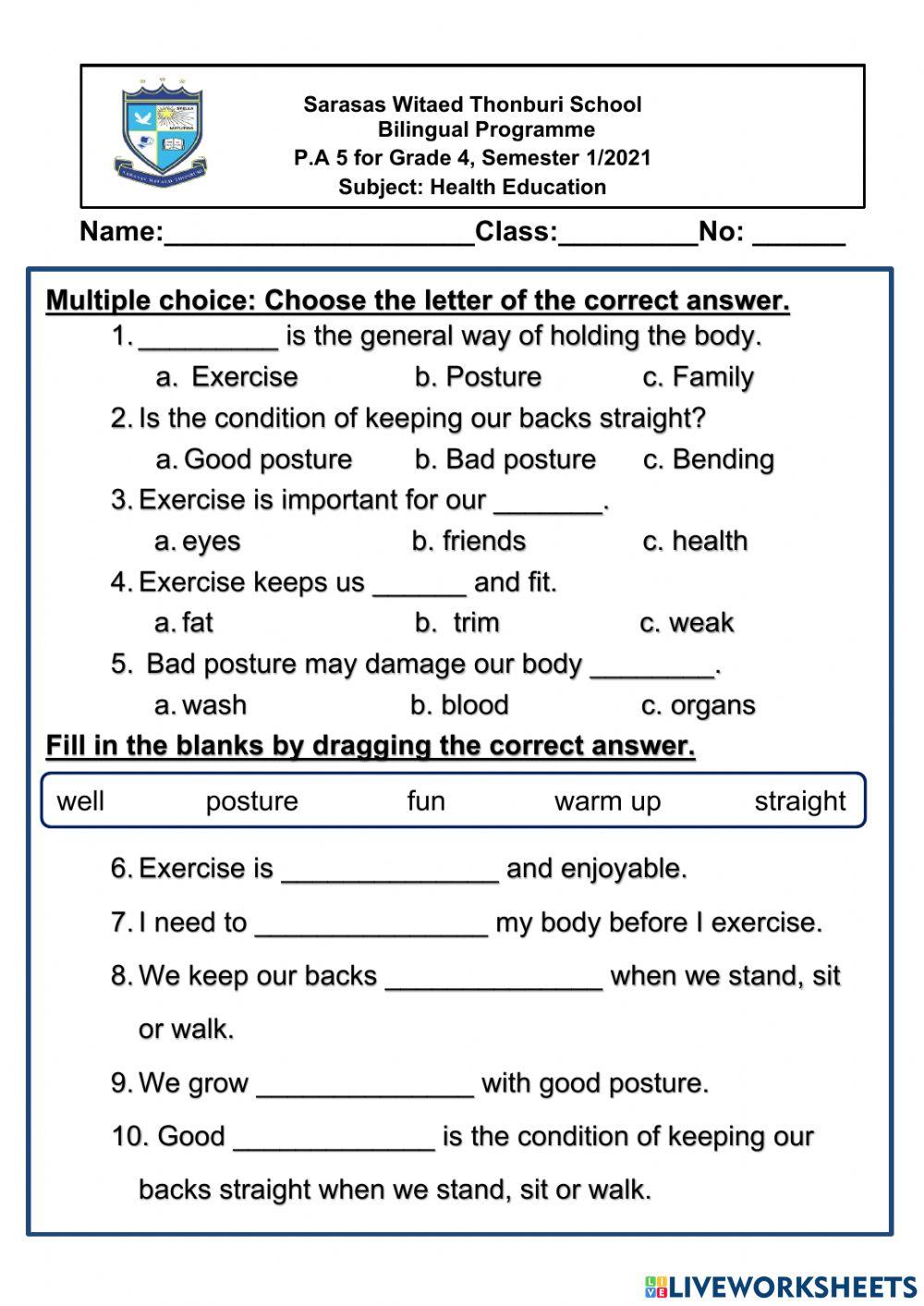 1401974 | Posture | GEMINI10 | LiveWorksheets