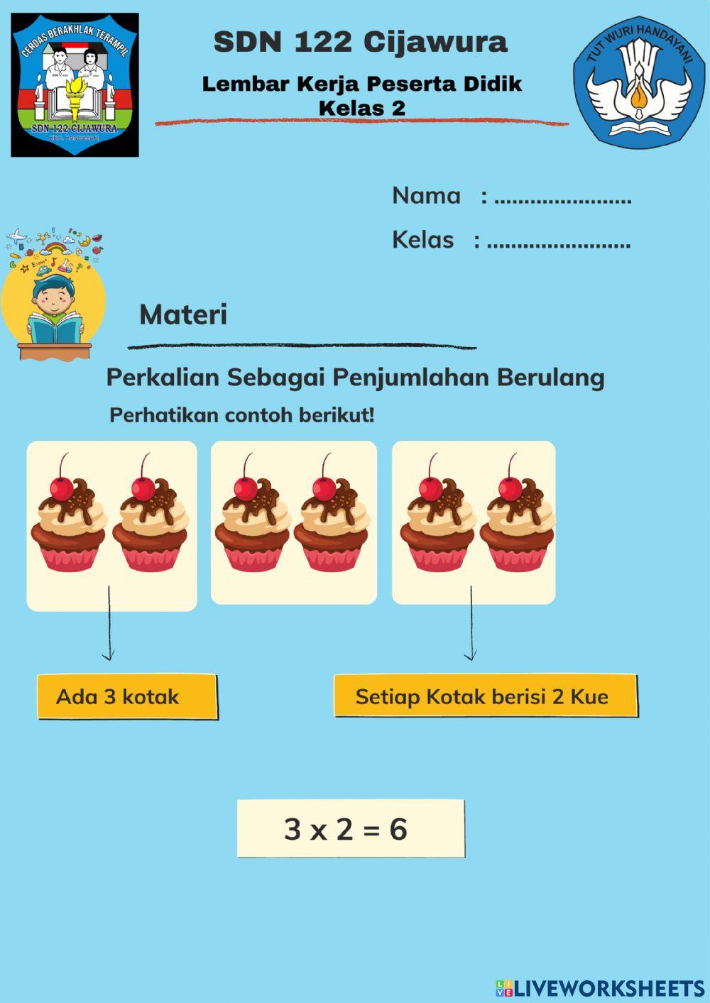 LKPD Matematika 2 online exercise for | Live Worksheets