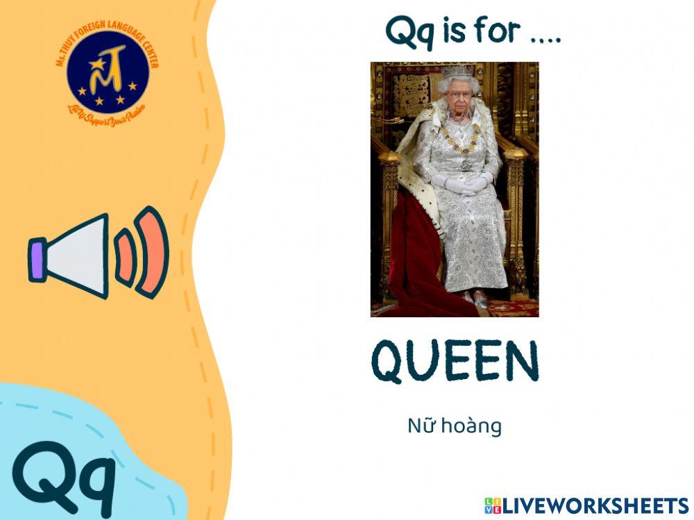 Letter Qq online exercise for Kindergarten | Live Worksheets