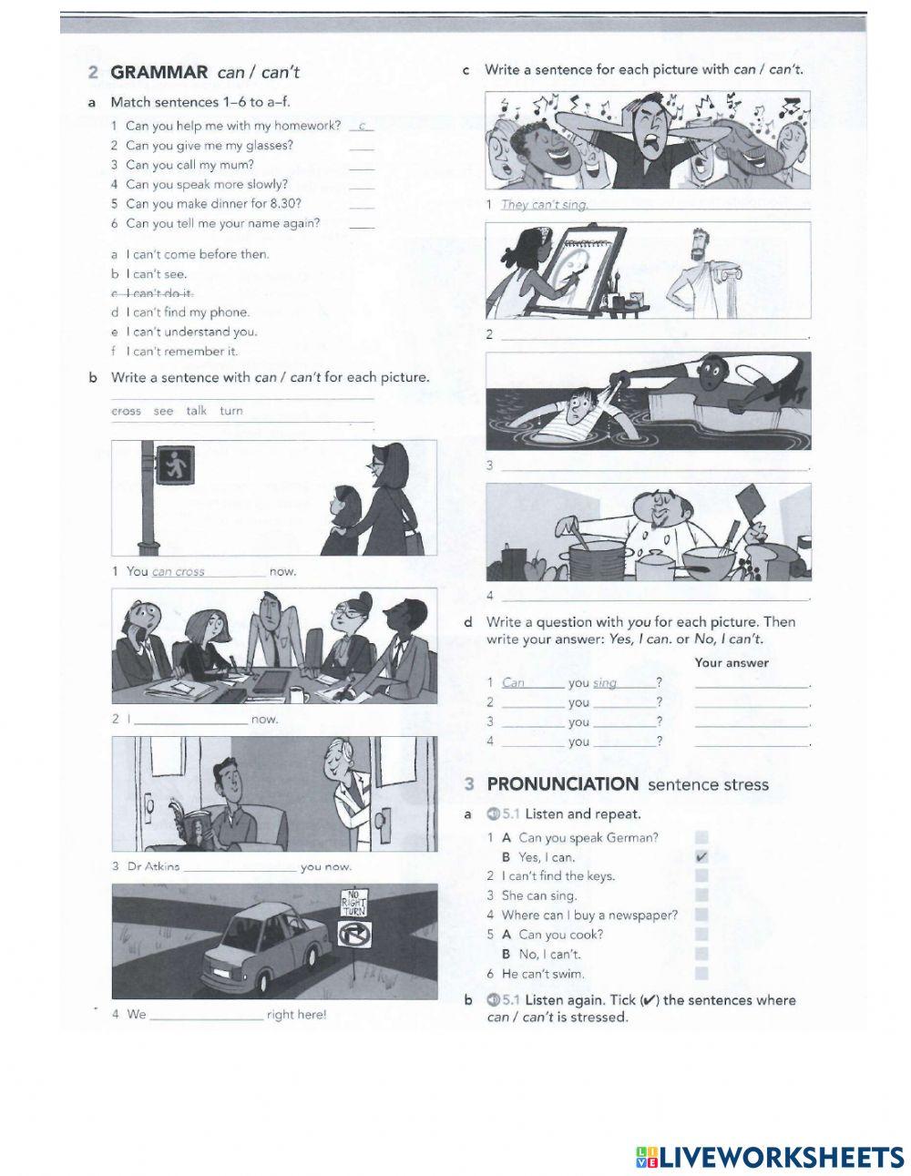 Extra Exercises 5A online exercise for | Live Worksheets