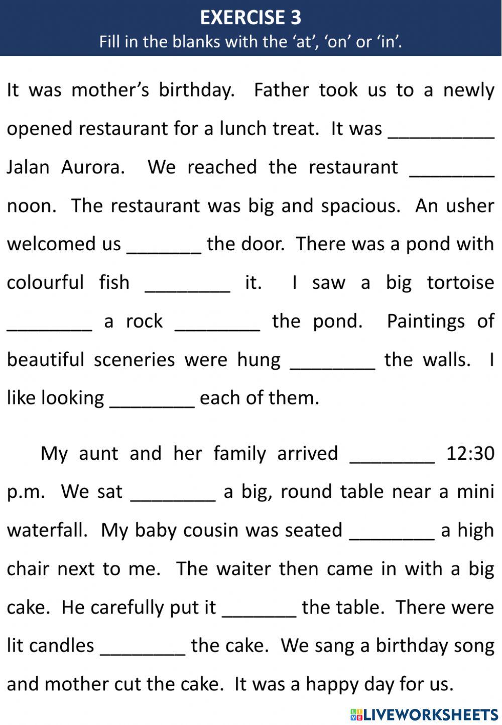 English year 6 | Free Interactive Worksheets | 1403903