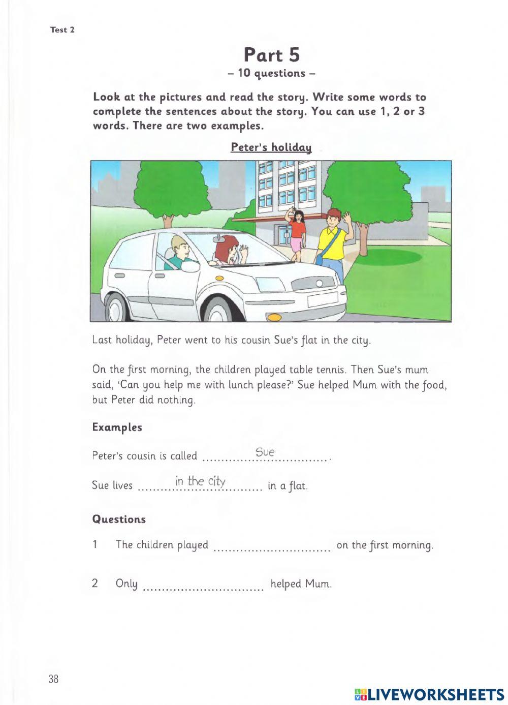 Cambridge Mover… | Free Interactive Worksheets | 3393452