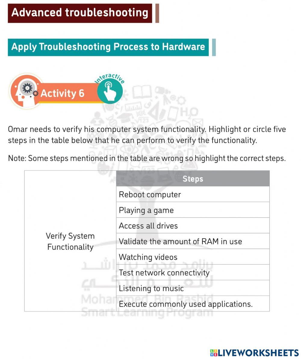 G8-U1-Activity6 worksheet | Live Worksheets