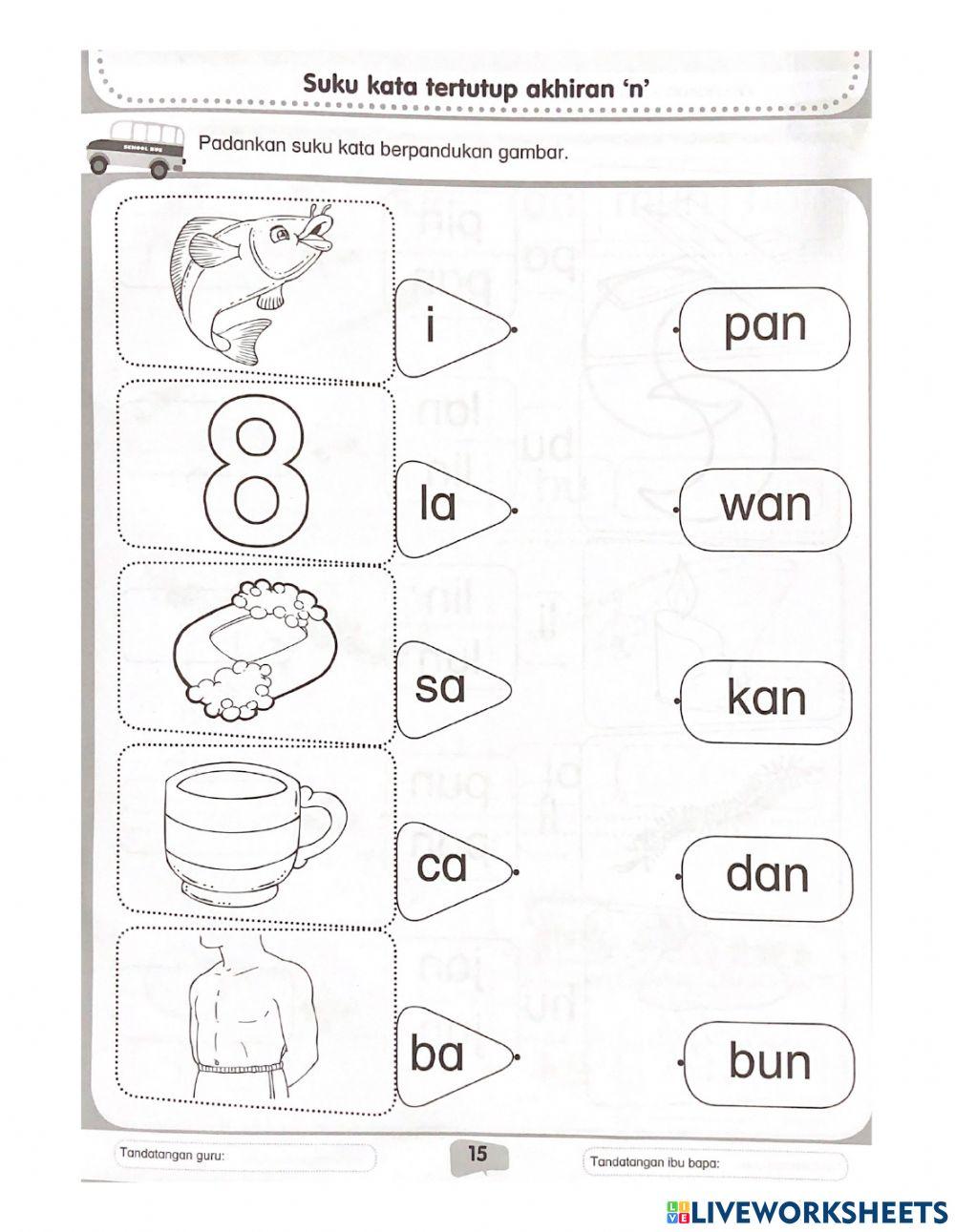 1406352 | Latihan akhiran n | Puteri Najihah