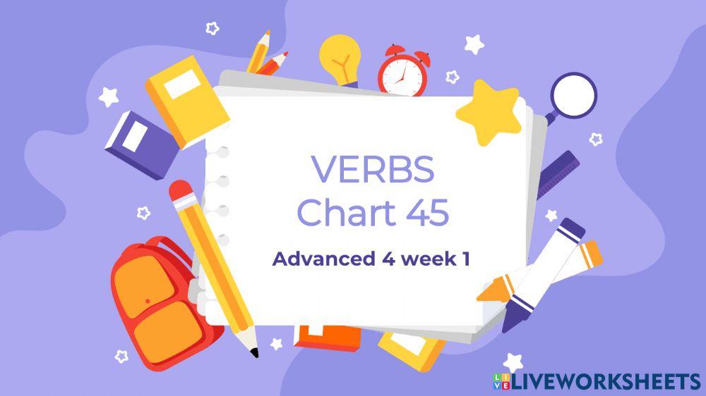 Adv 4 week 1 | Free Interactive Worksheets | 1406811