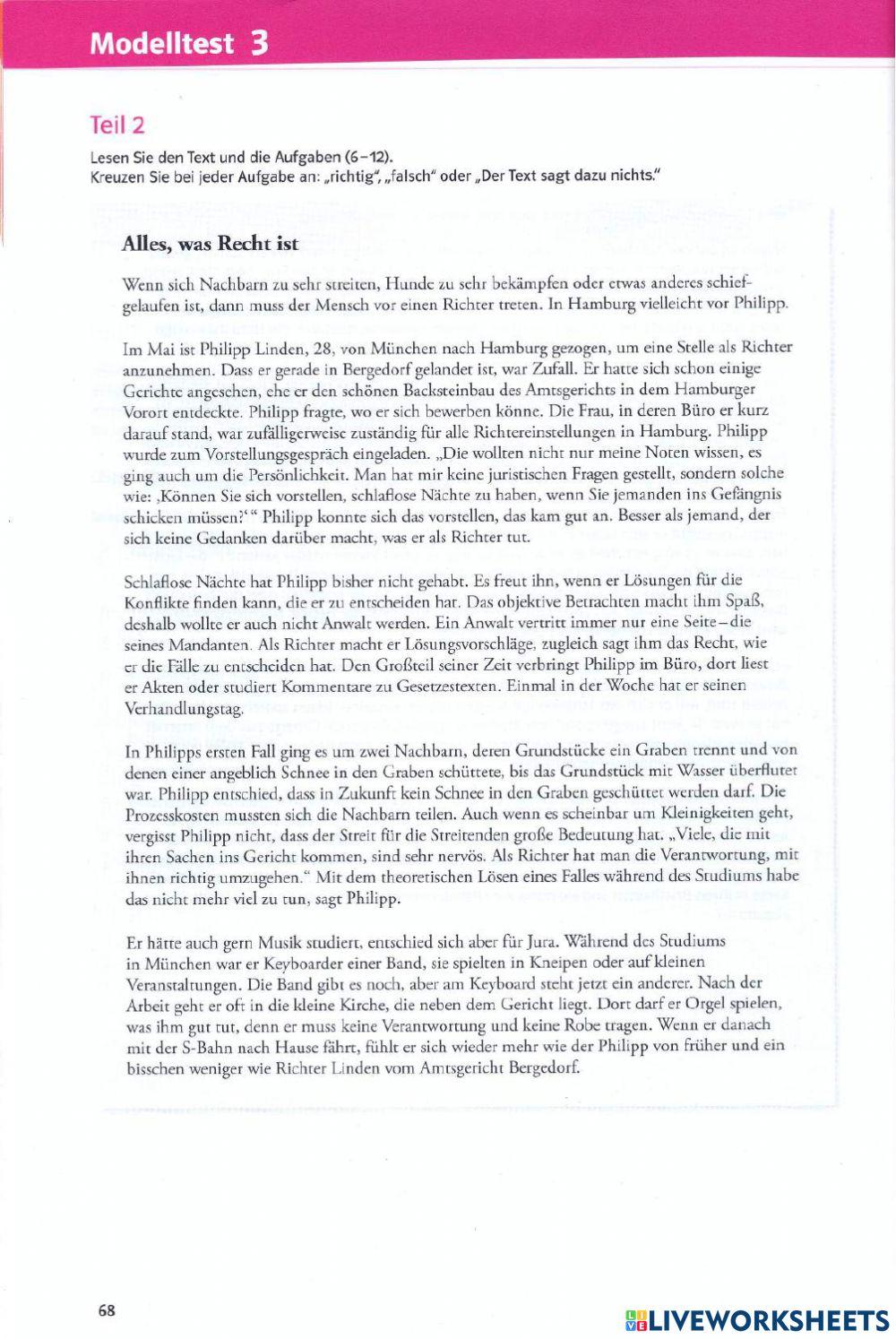 So geht's zum D… | Free Interactive Worksheets | 4118527