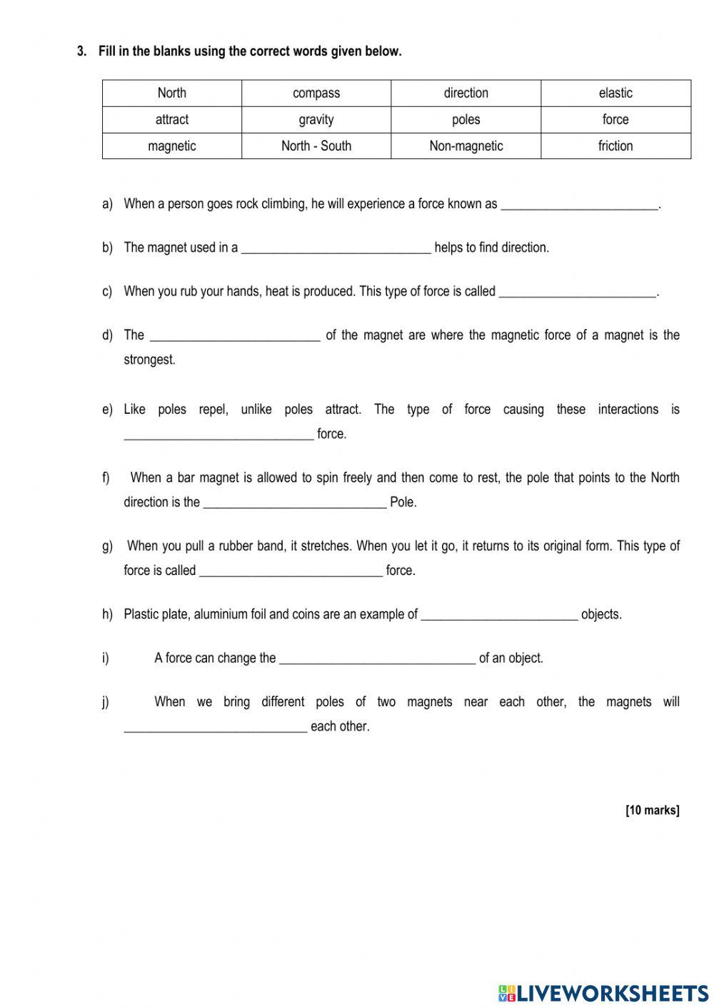Science: Theme … | Free Interactive Worksheets | 4156586