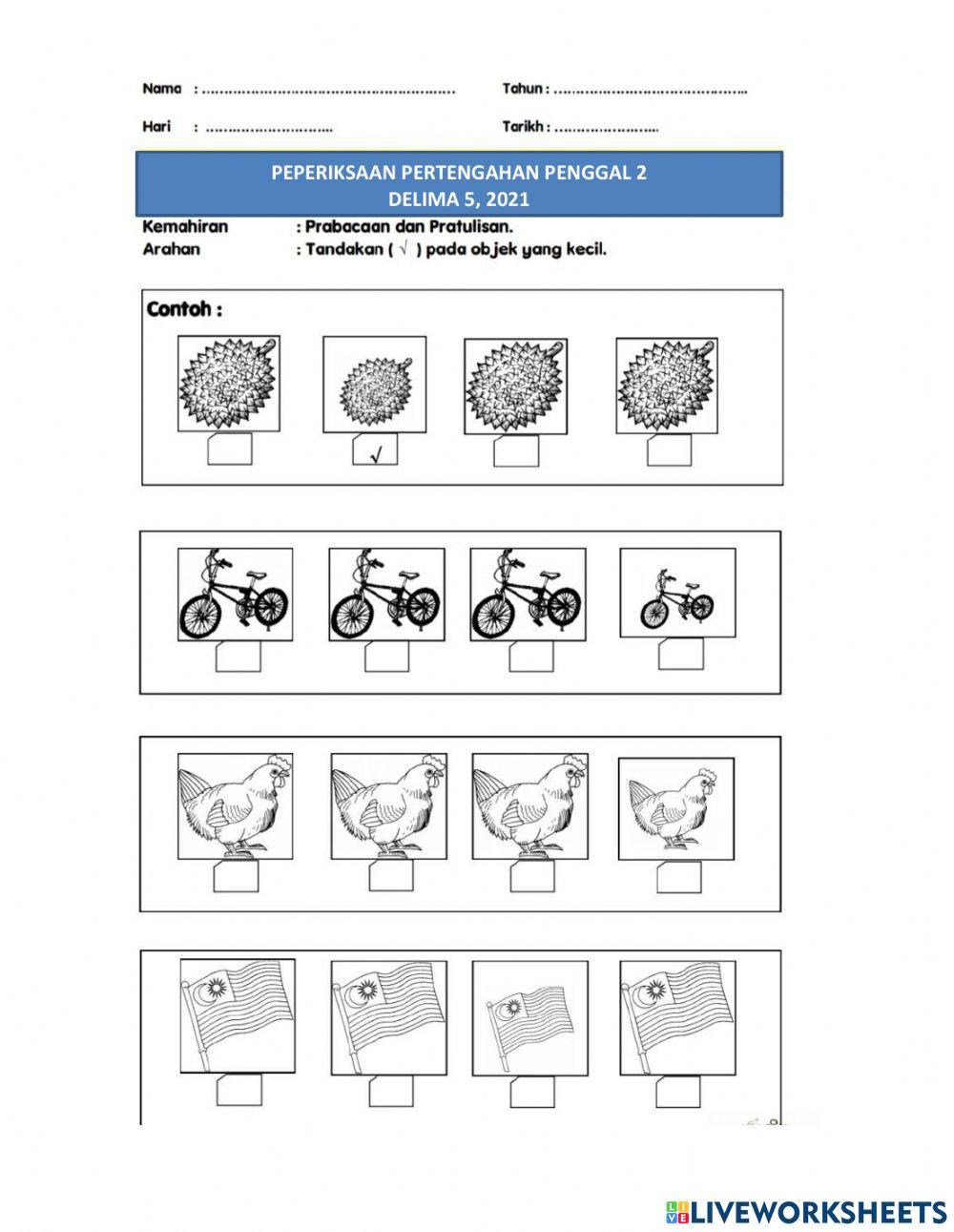 Pra bacaan exercise | Live Worksheets