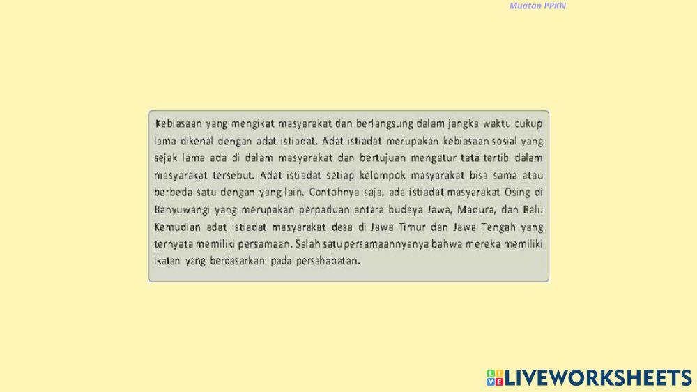 Lkpd-yustina interactive worksheet | Live Worksheets