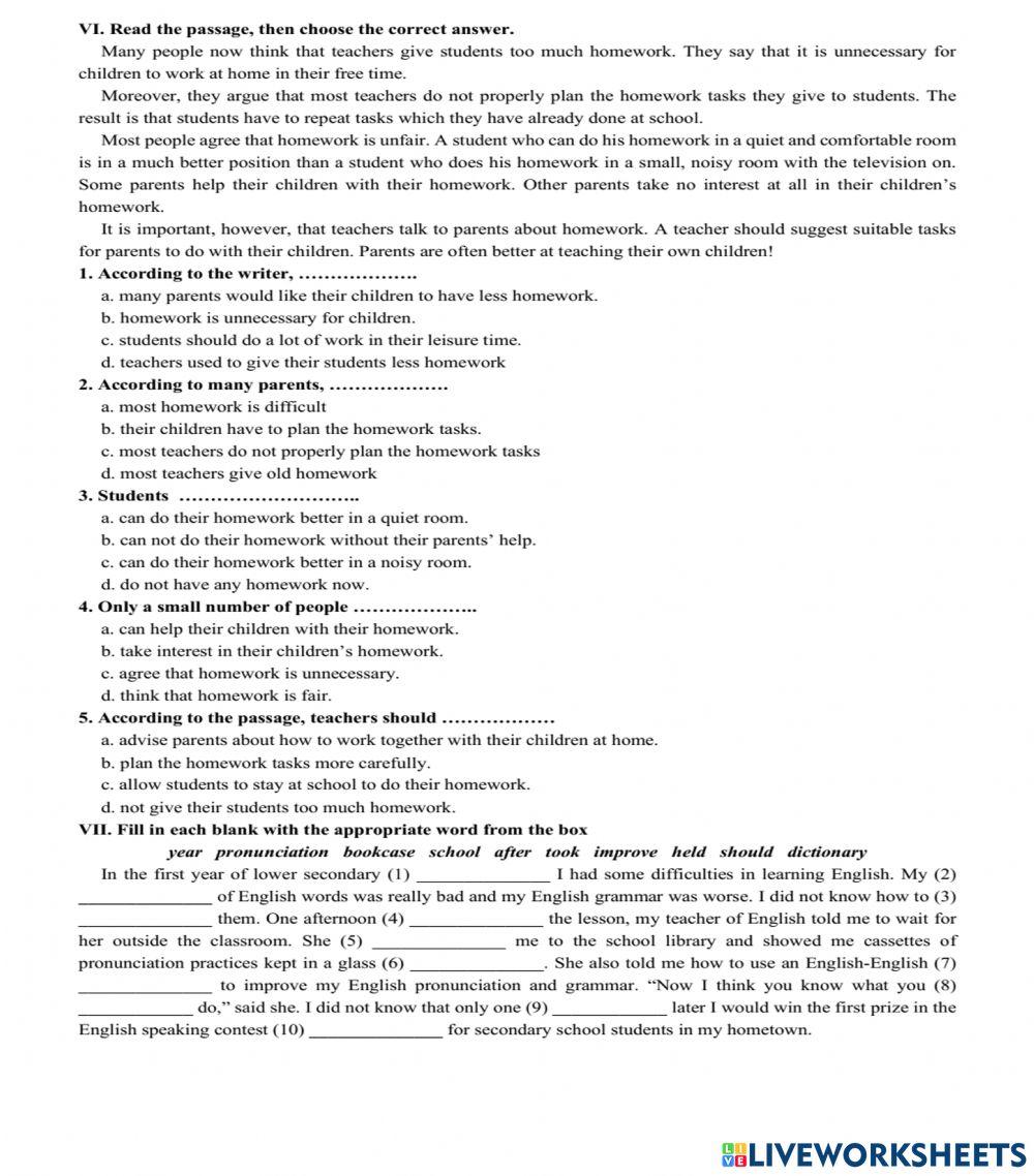 Study habit activity | Live Worksheets