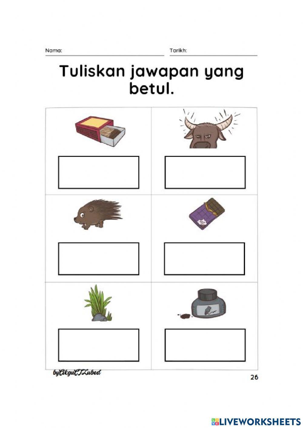 Bm tadika 1821 | zfkong | Live Worksheets