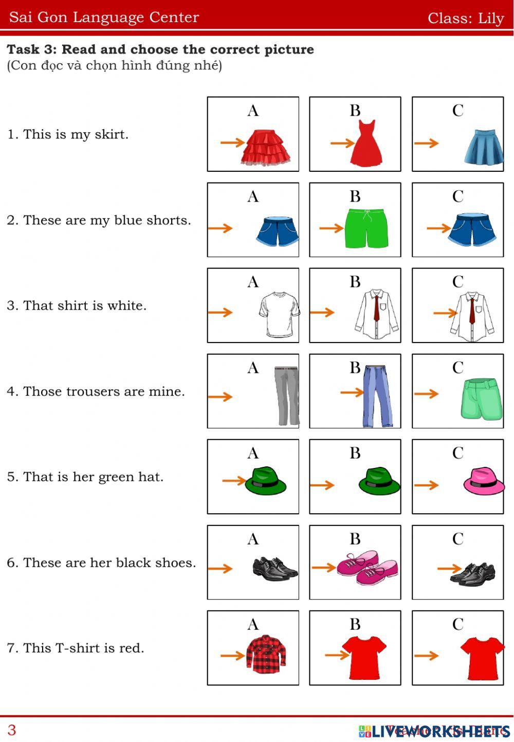 Homework-class Lily (Sep 18th) worksheet | Live Worksheets