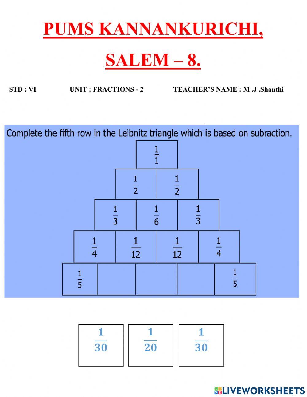 3 fractions 2 Worksheet Live Worksheets 3 fractions 2 Worksheet Live Worksheets
