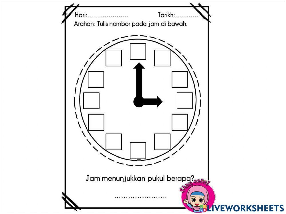1408994 | Membaca jam | Nor Marliana binti Azman