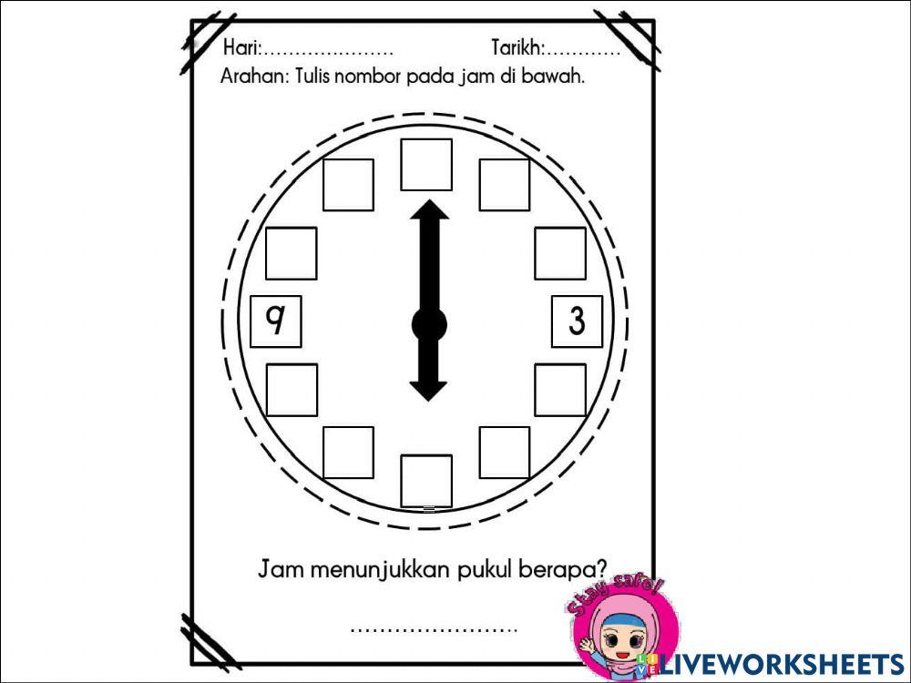 1408994 | Membaca jam | Nor Marliana binti Azman