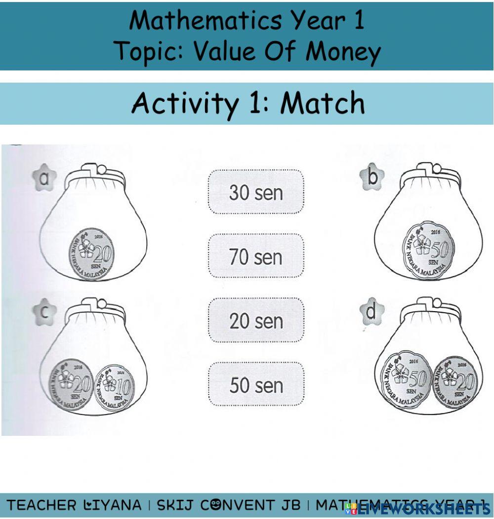 leiyyanaii | Value Of Money 1409083 | LiveWorksheets