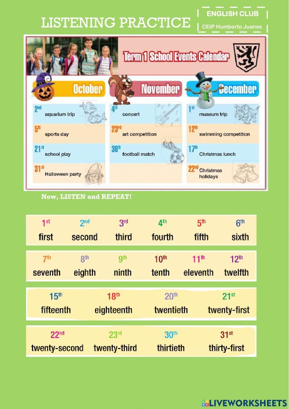 1409538 Ordinal Numbers Dates Ingleshj