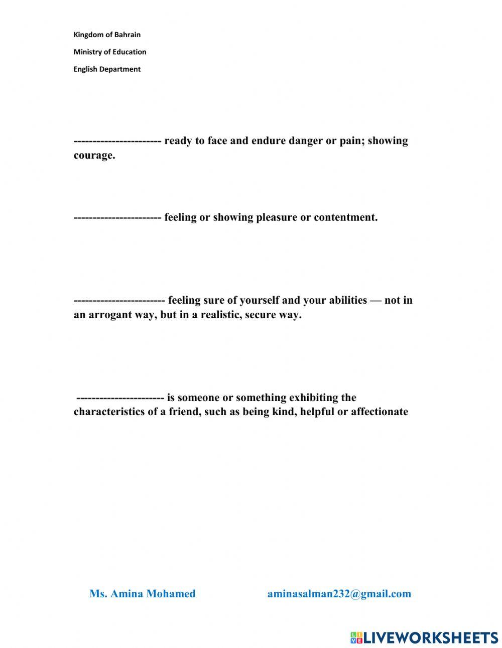 Eng 101 worksheet | Live Worksheets