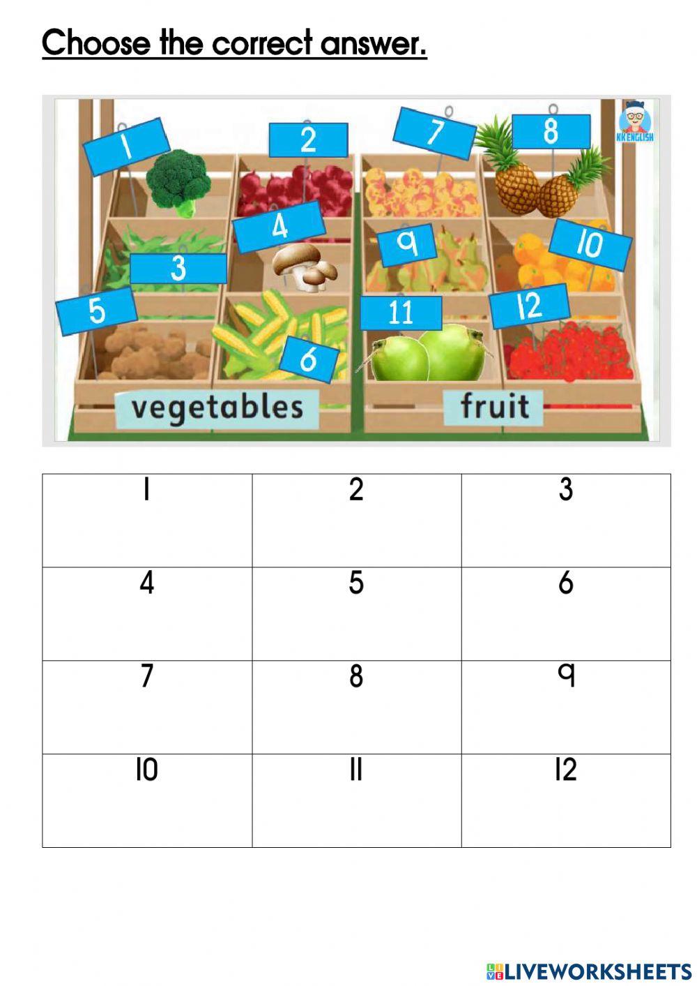 Unit 4 Lunch time | MadamTanMW | Live Worksheets
