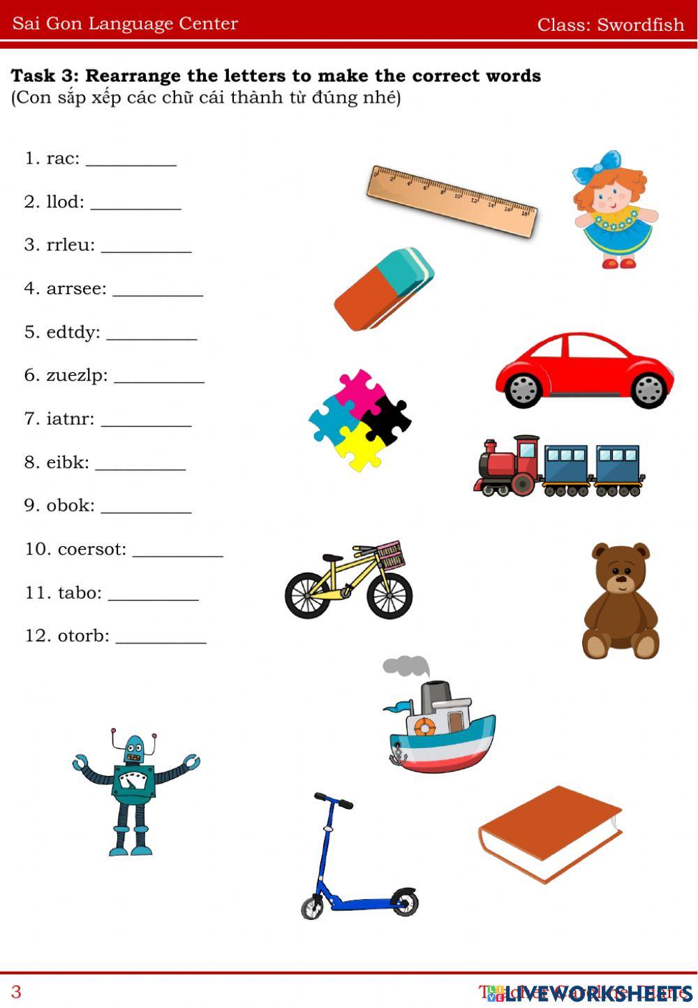 Homework-class Swordfish (Sep 19th) worksheet | Live Worksheets