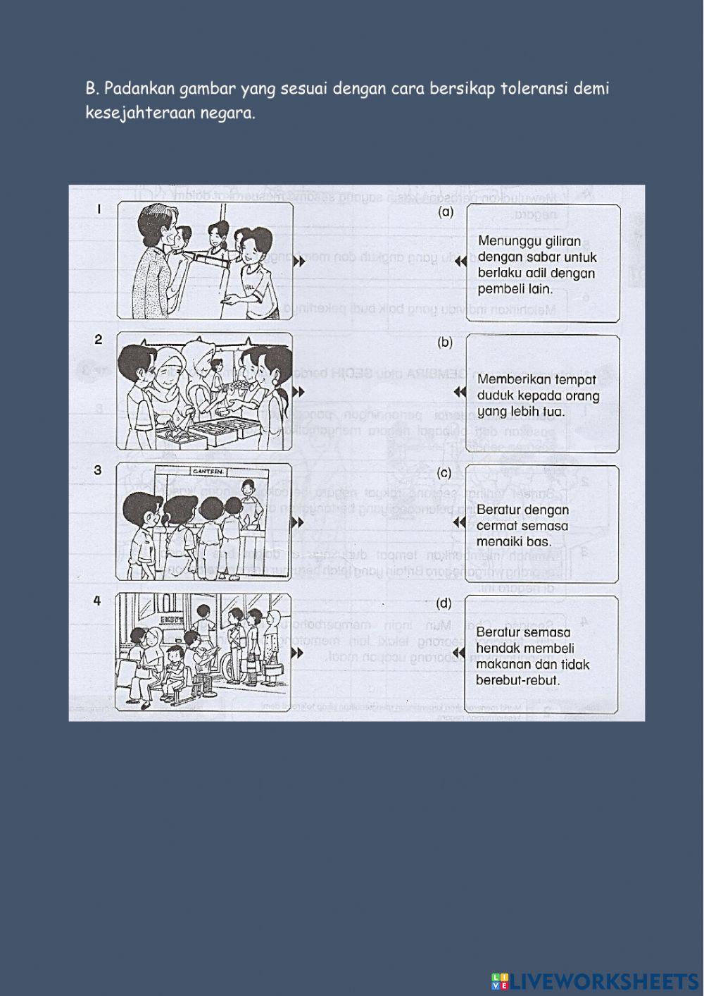 Toleransi 1 1413243 | sitiazariah | LiveWorksheets