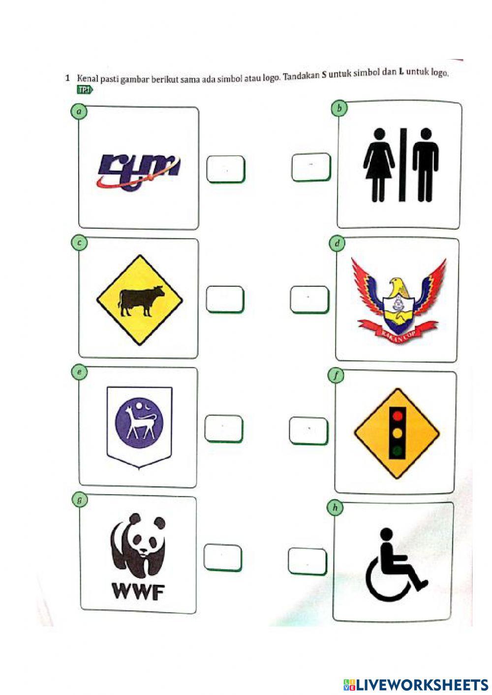 Komunikasi visual worksheet | Live Worksheets