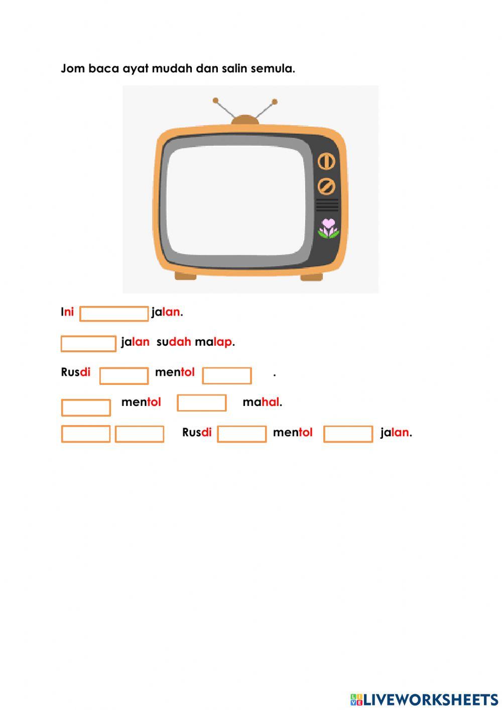 Baca ayat mudah exercise | Live Worksheets