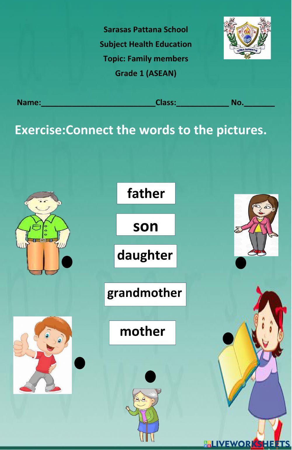 1341437 | Family members | glorilyn | LiveWorksheets