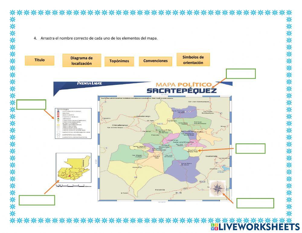 Los mapas | Free Interactive Worksheets | 1341878