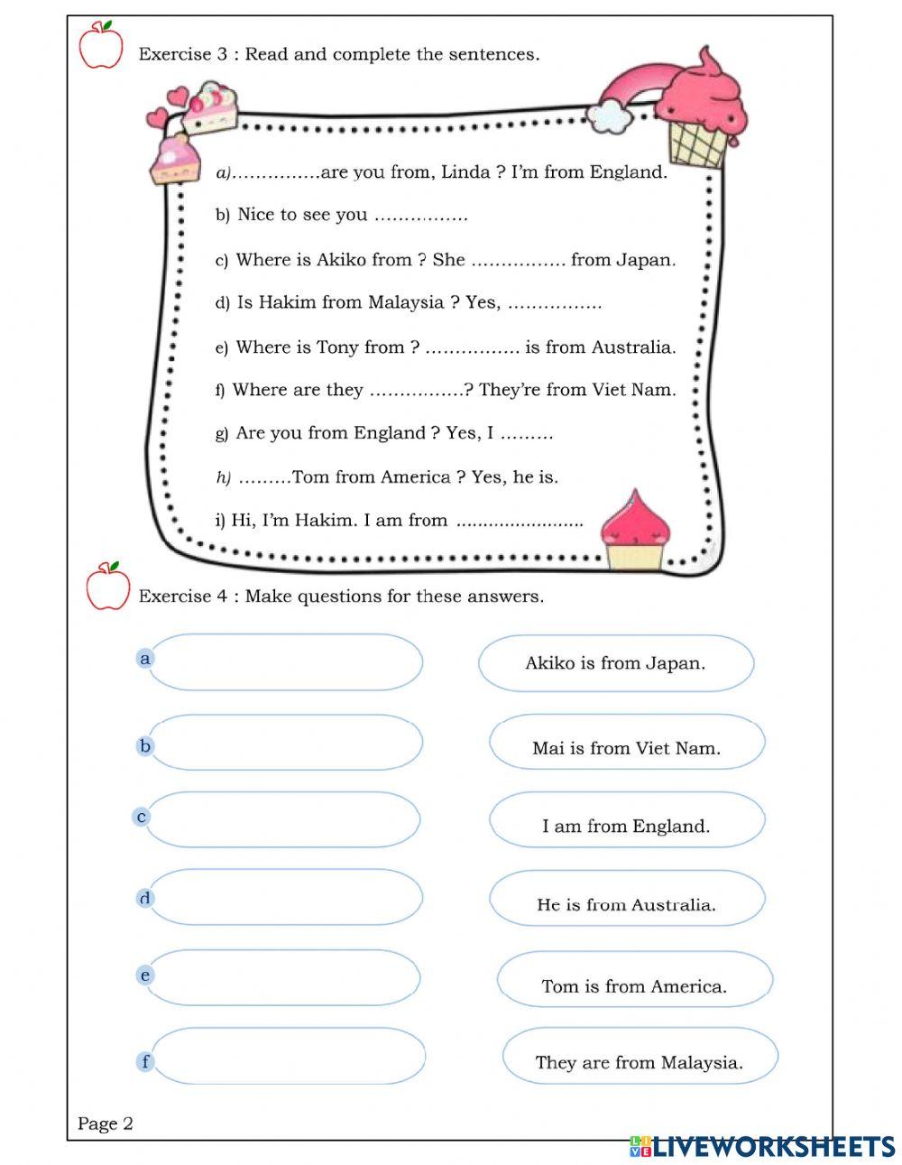 Nation | Free Interactive Worksheets | 1342150