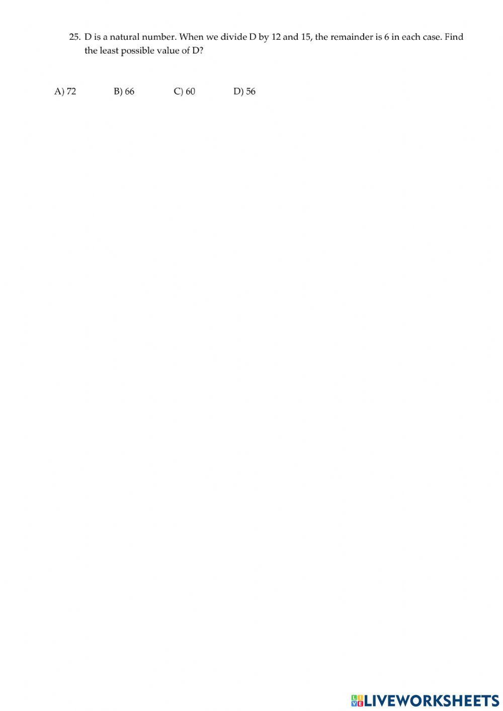 FISO math G34 worksheet | Live Worksheets